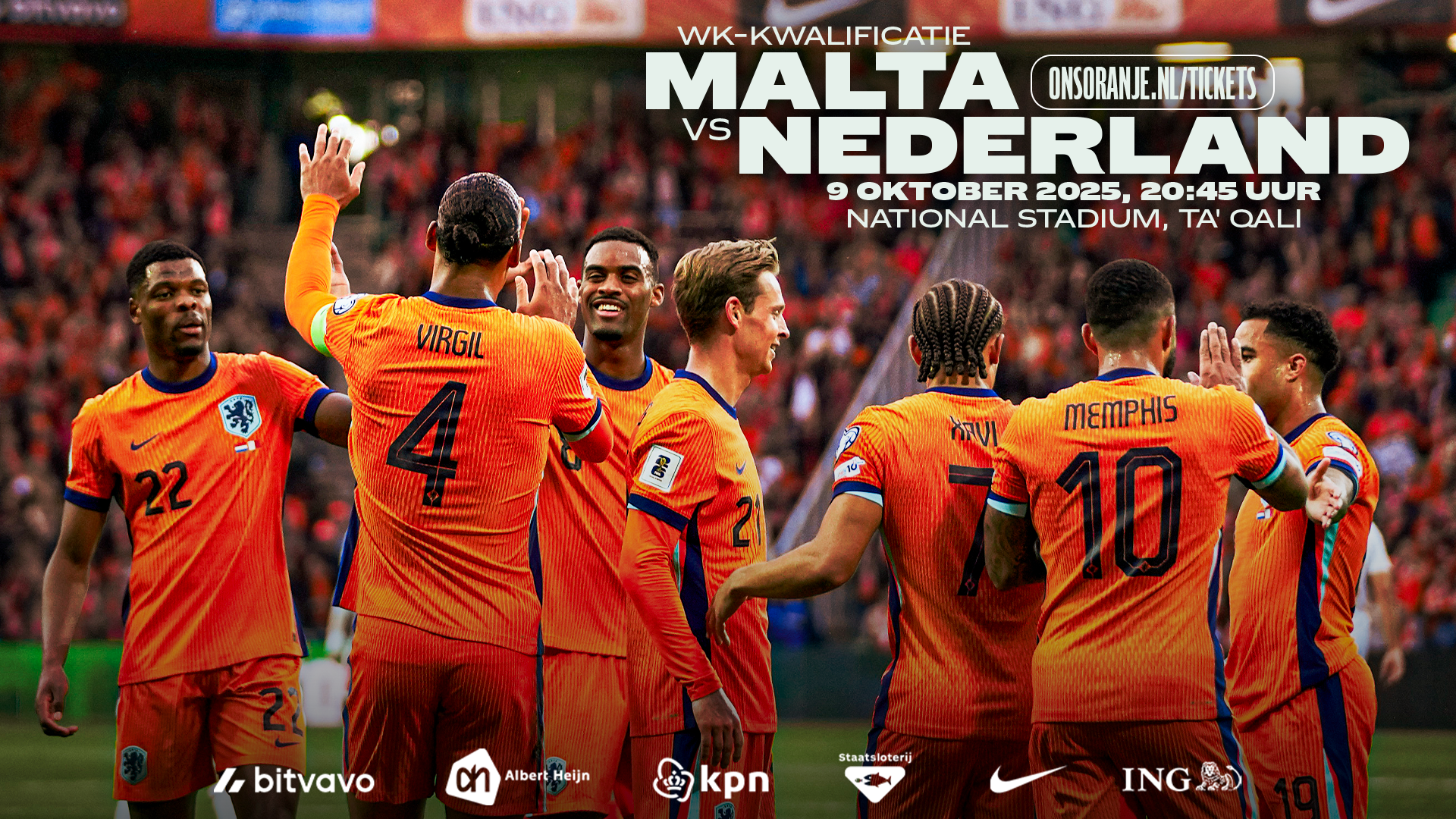 Malta vs Nederland – WK Kwalificatie 2026 in Malta!